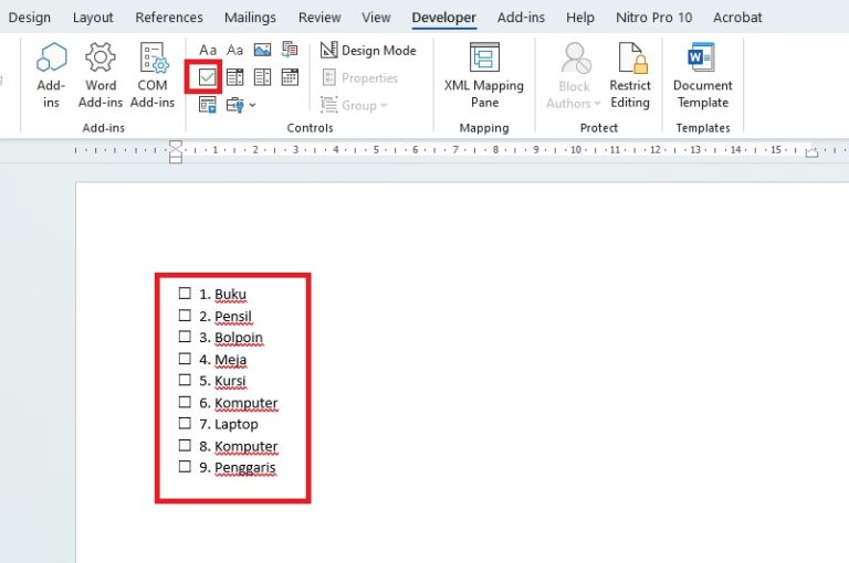 Bagaimana Membuat Checklist di Microsoft Word